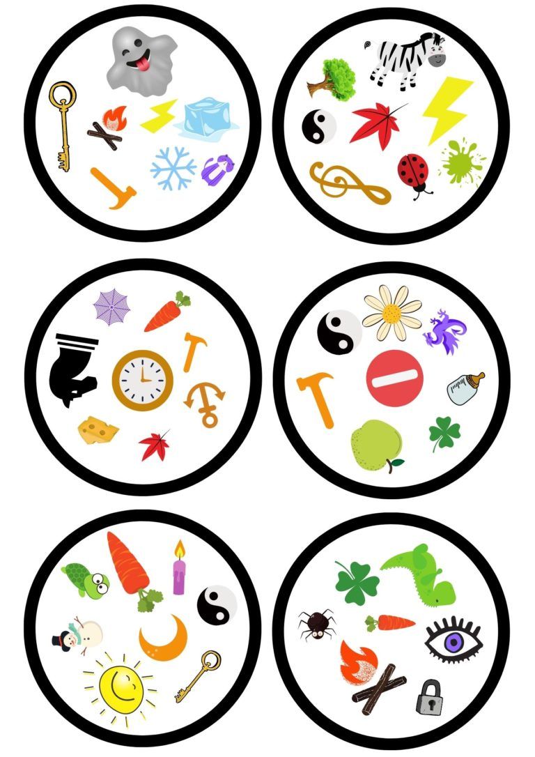 Dobble para imprimir | Juego de cartas Dobble IMPRIMIBLE | JUEGOS ...