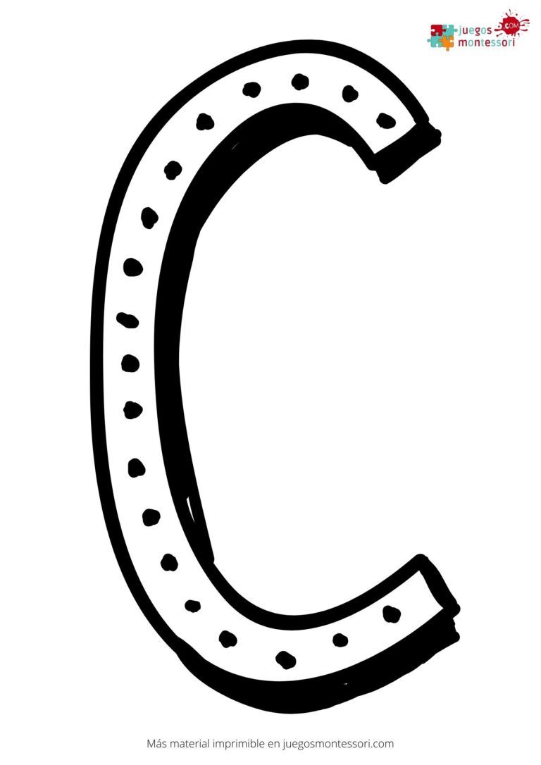 Letras grandes para colorear | PDF para Imprimir | JUEGOS MONTESSORI