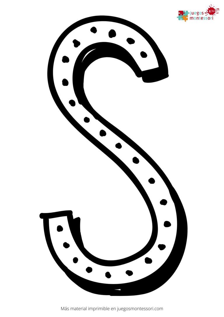 Letras grandes para colorear | PDF para Imprimir | JUEGOS MONTESSORI