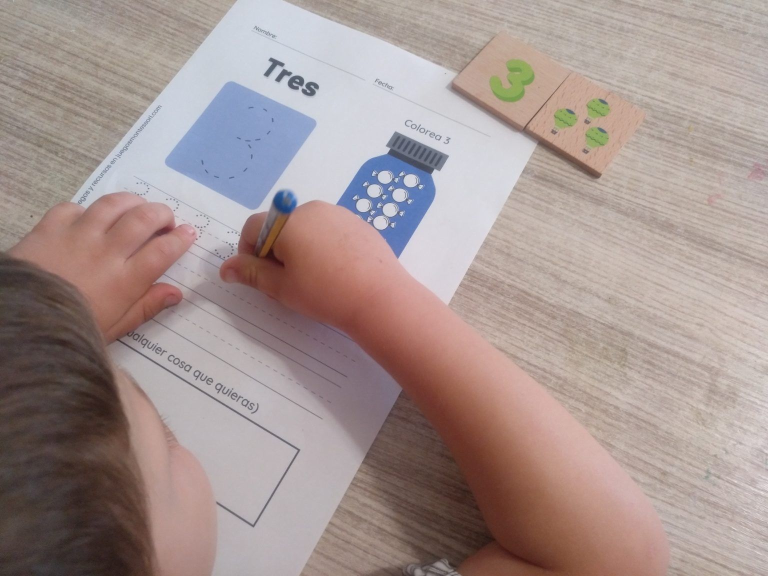 Grafomotricidad de números del 1 al 10 para imprimir | JUEGOS MONTESSORI