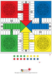 Parchís para Imprimir | Tablero en PDF Gratis | JUEGOS MONTESSORI